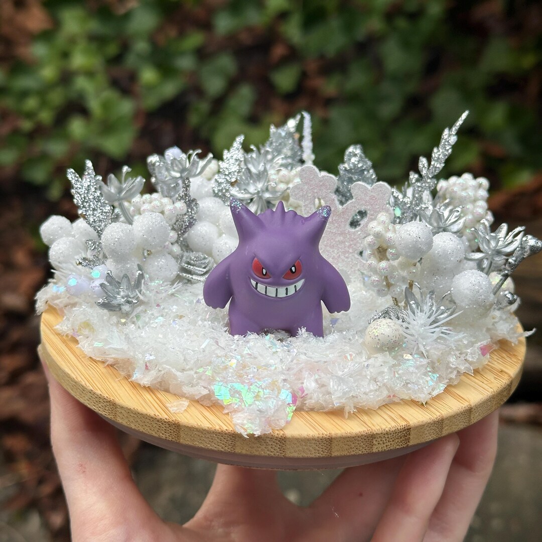 Gengar Terrarium Diorama: Faux Succulent Anime Gift - Etsy