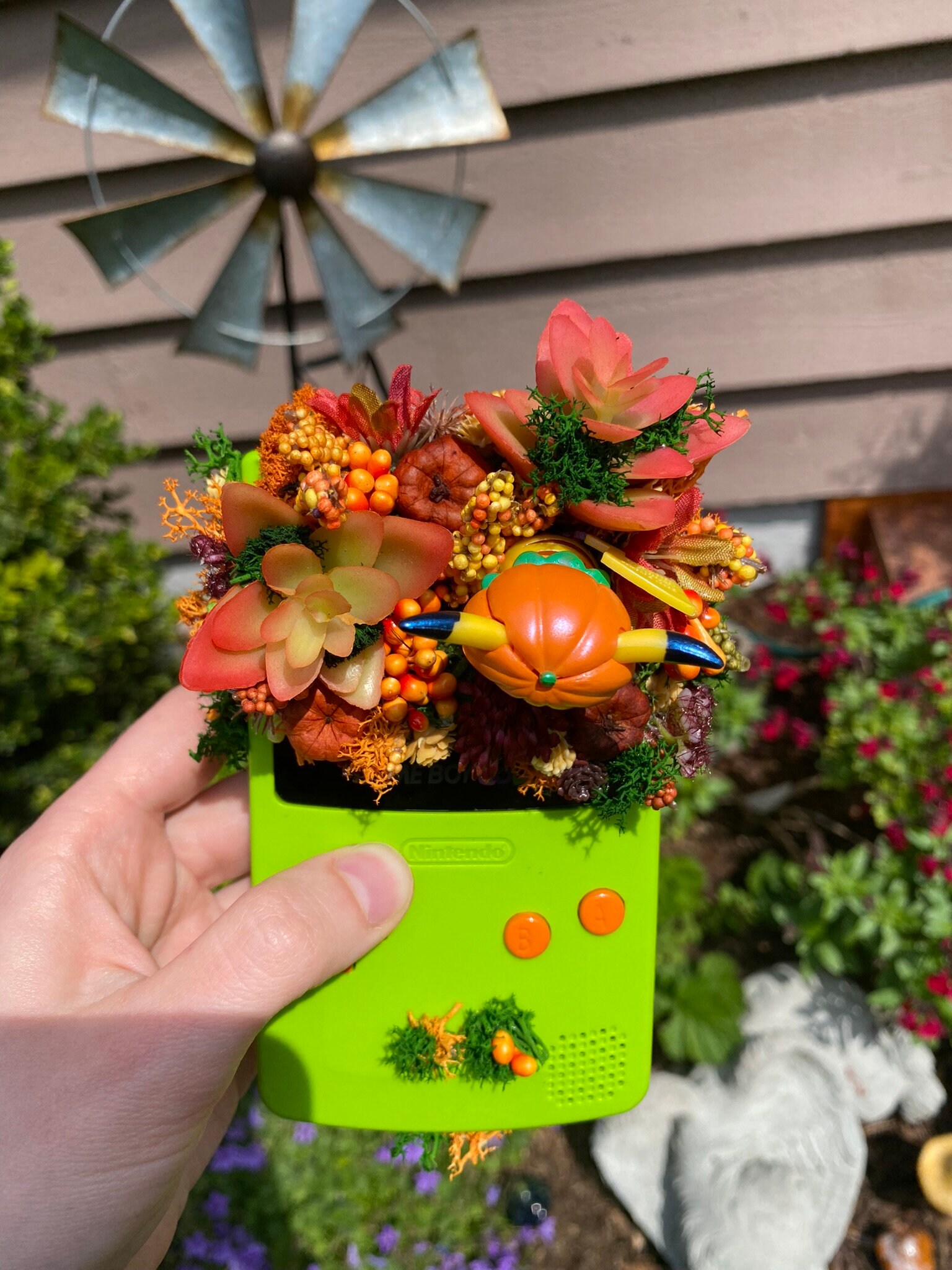 Halloween GBC Terrarium | Succulent Terrarium Diorama | Nerdy Gift ...