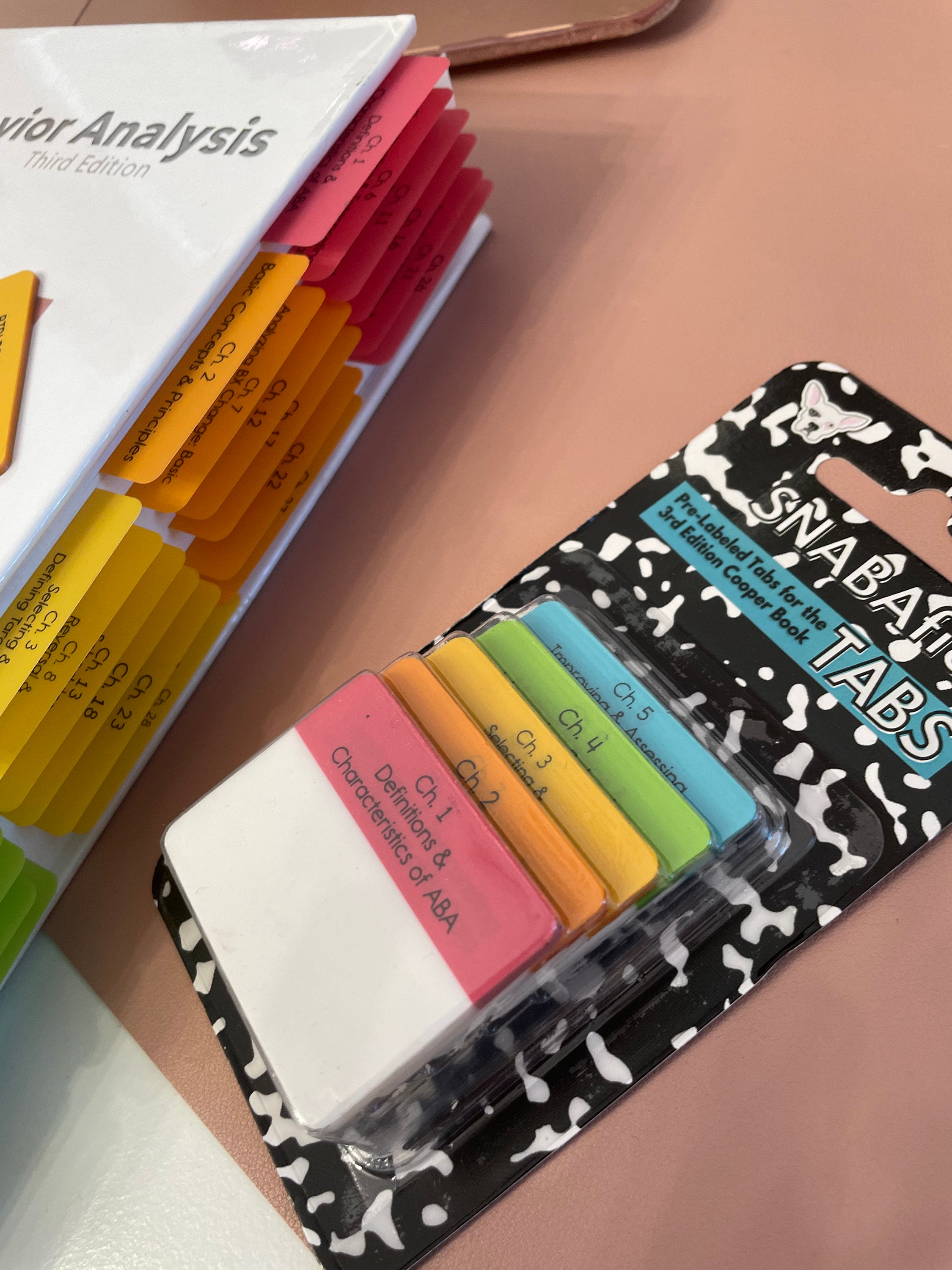 SNABAFIED Cooper Tabs BCBA Exam Study Materials Cooper - Etsy