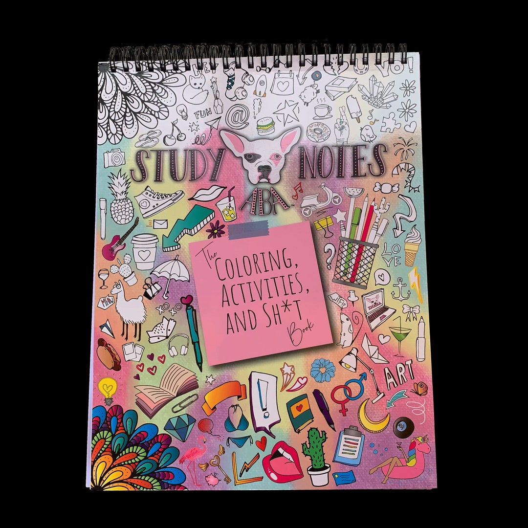 The Coloring Activities and Sh*t Book | Aba Coloring Book | Bcba Exam ...