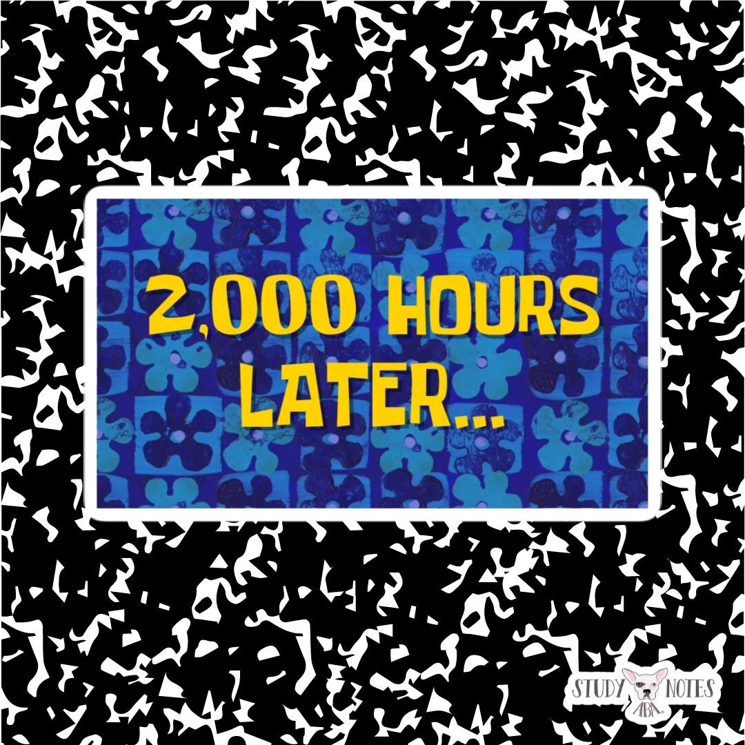 2,000 Hours Later Sticker | BCBA Therapist Sticker | ABA Therapy ...