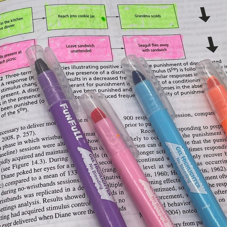 White Bible Gel Highlighters No Bleed or Smear Study - Etsy