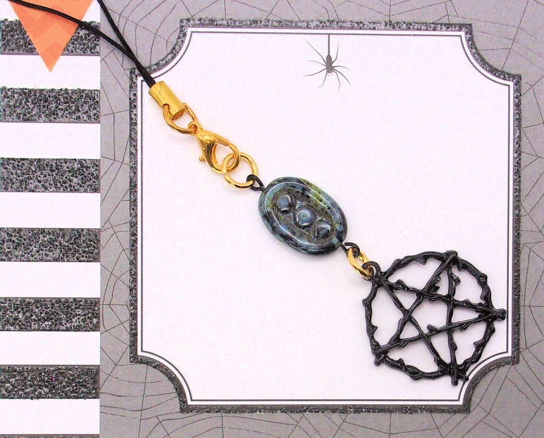 Halloween Pentagram Phone Charm - Witch - Cell Phone - Y2K Style - 90's ...