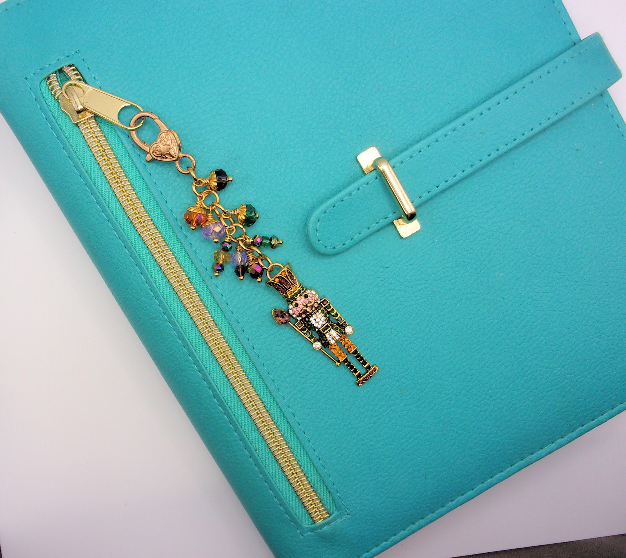 Christmas Nutcracker Purse Charm - Crystal Handbag Jewelry - Purse ...