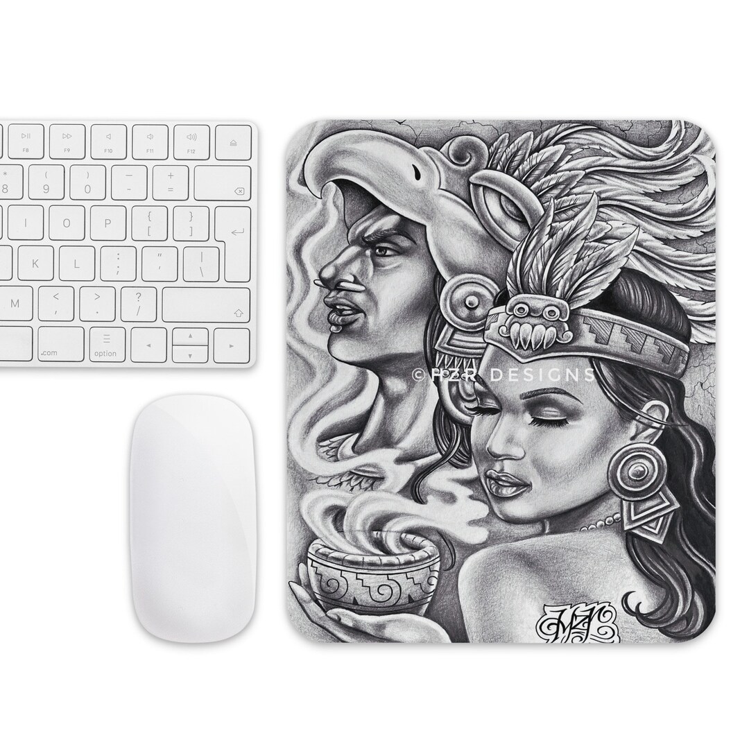 Mouse Pad Aztec Queen and King Art Mousepad - Etsy
