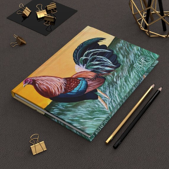 Lined Journal Red Rooster Farm Animal Journal Notebook | Etsy