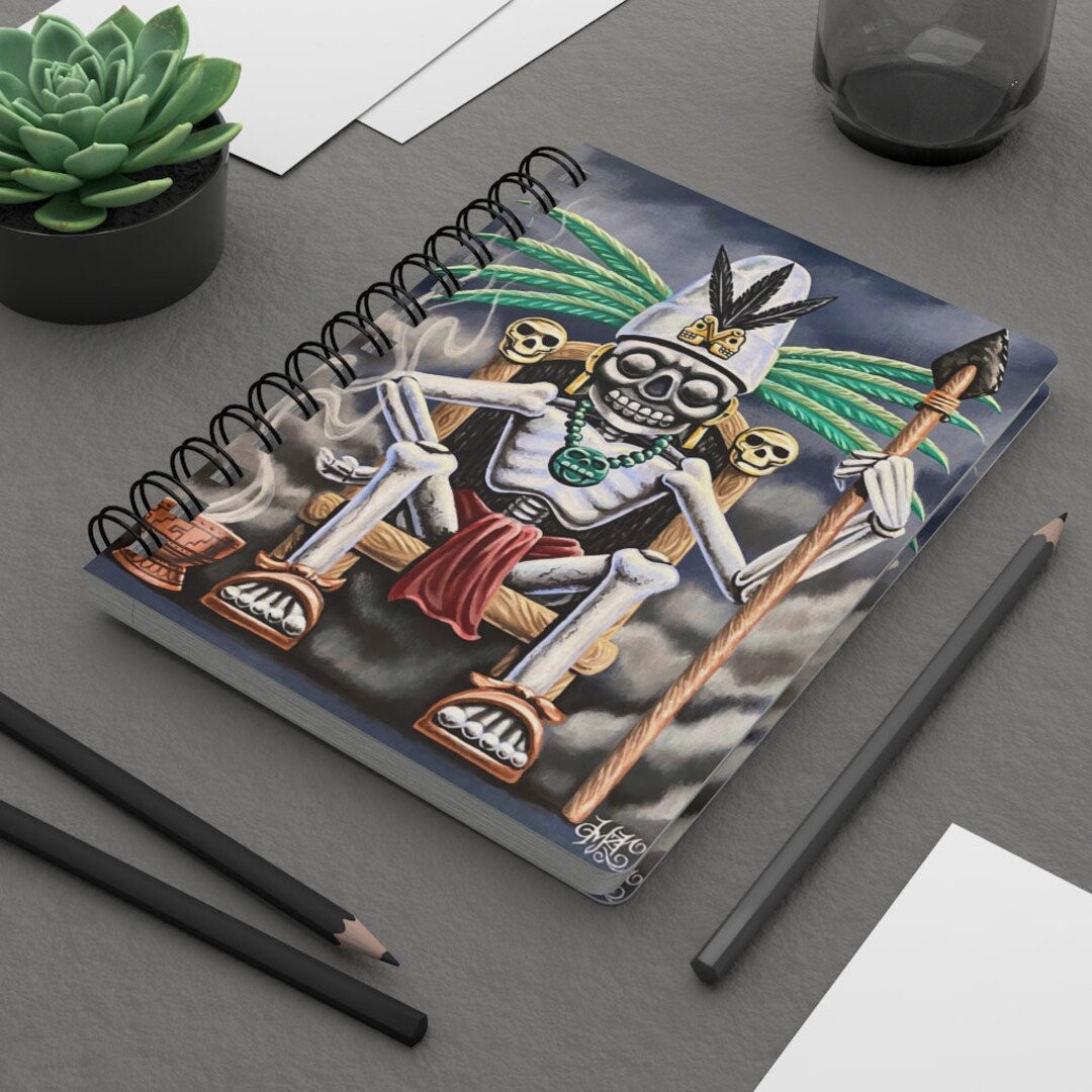 Spiral Notebook Mictlantecuhtli, Aztec Notebook Journal, Diary Notebook ...