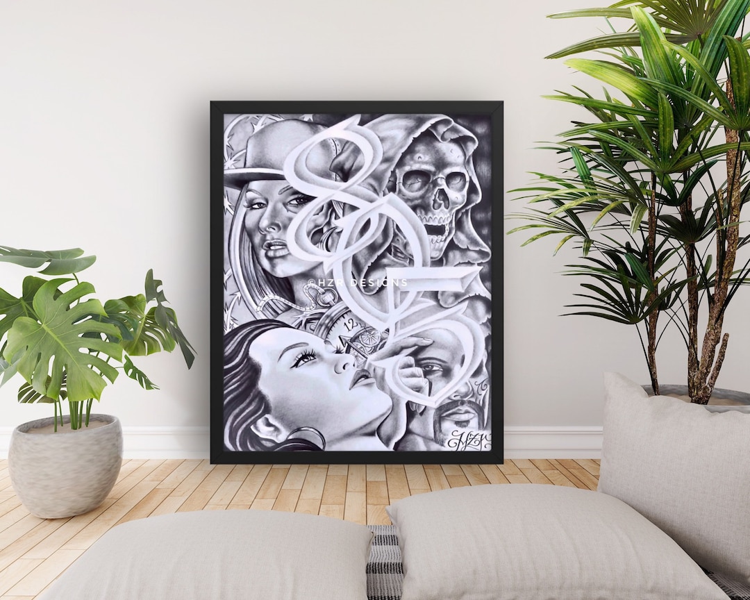 Framed Poster – 805 Chicano Art, Prison Art, Chicano Poster, Chicano ...