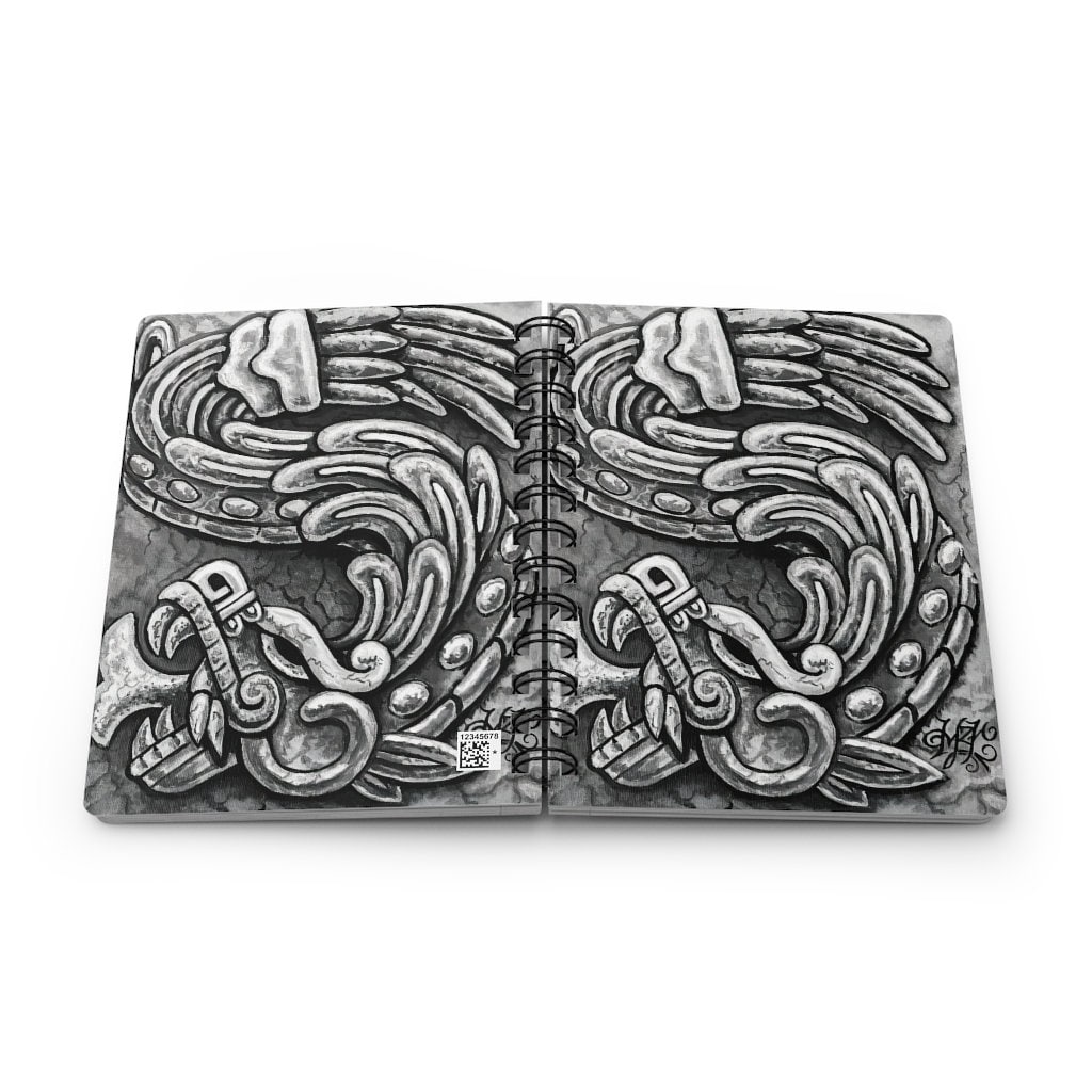 Spiral Notebook Quetzalcoatl Art Aztec Notebook Journal - Etsy