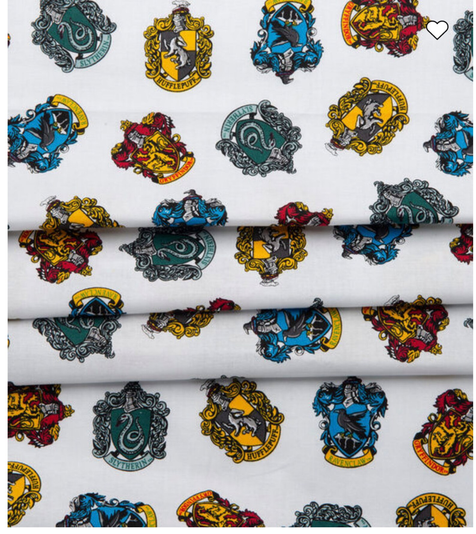 Harry Potter Quilt Cotton Fabric 44 Hogwarts Houses | Etsy