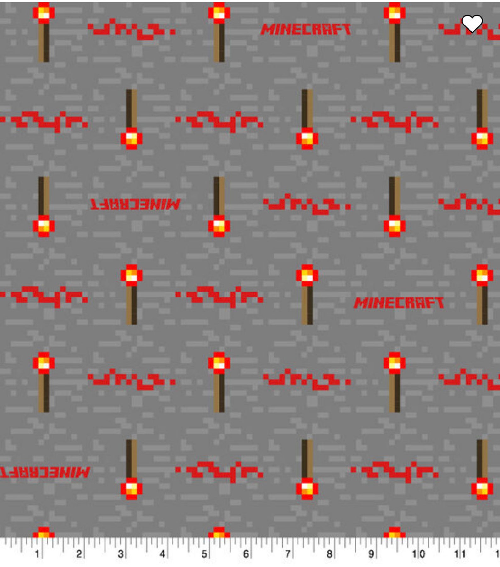 Minecraft Logo Toss Cotton Fabric - Etsy