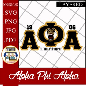 Alpha Phi Alpha Fraternity Incorporated (easy Use LAYERED) Cutfile SVG ...