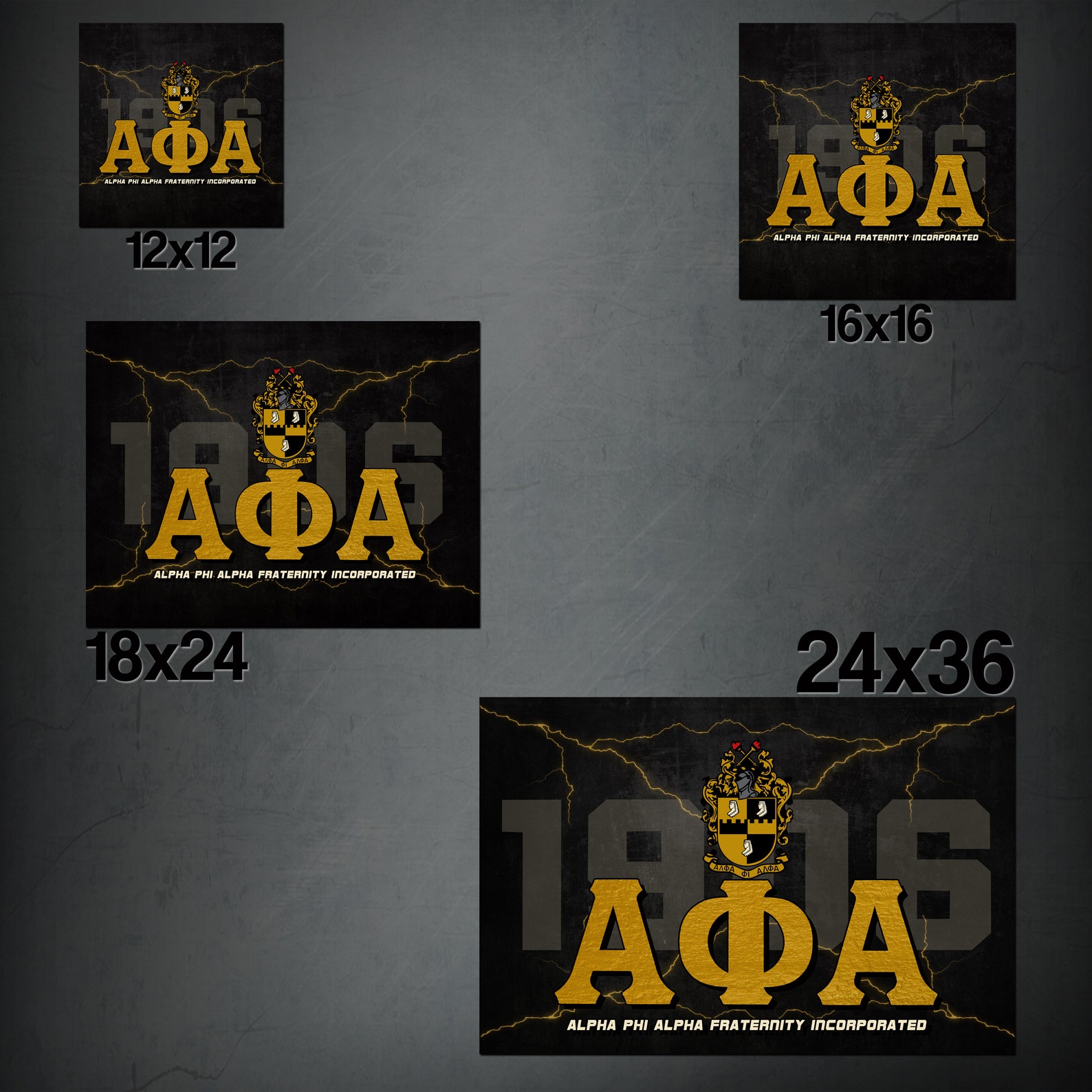 Alpha Phi Alpha 1906 Canvas Print multiple Sizes Available - Etsy