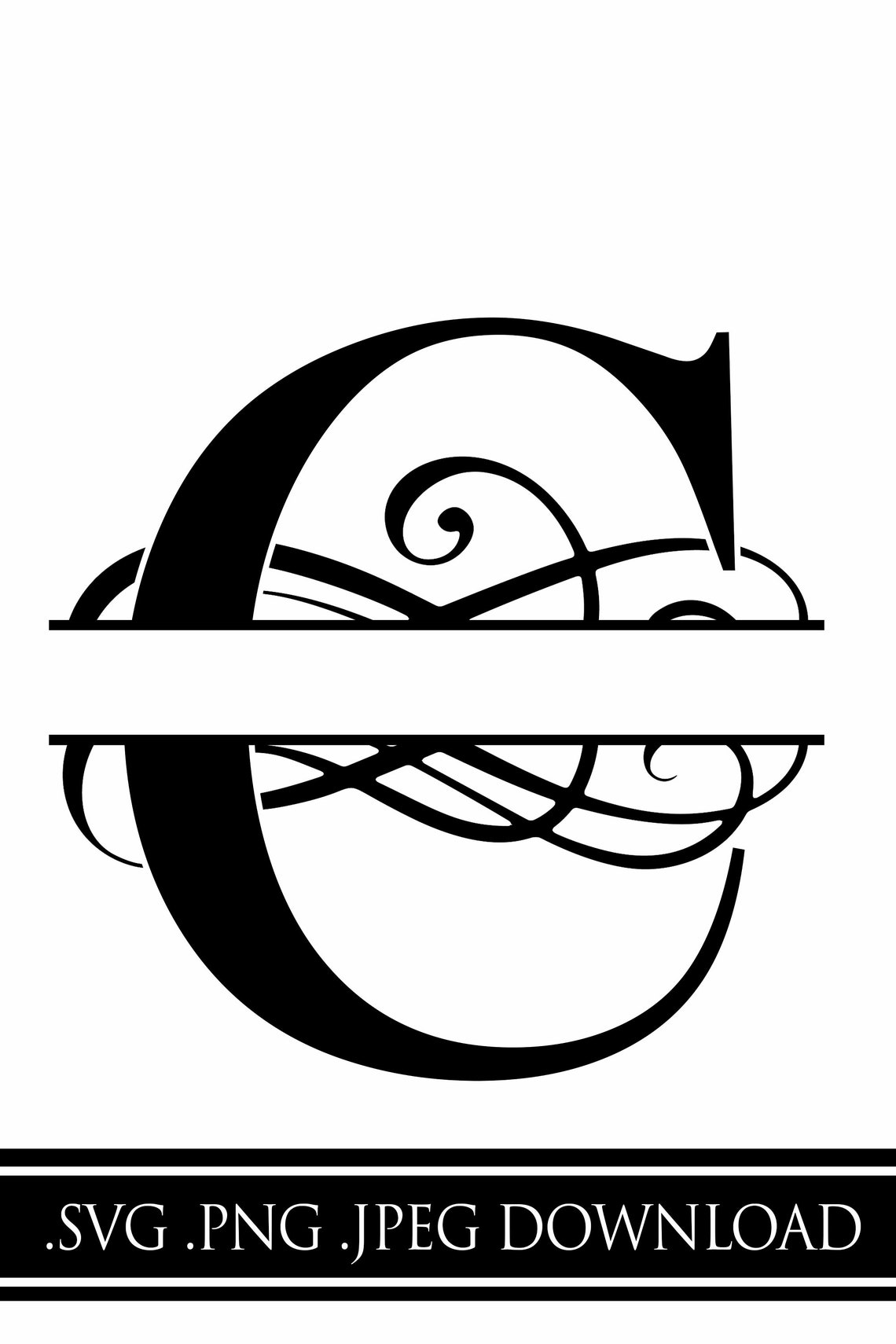 Letter C Stencil, SVG, PNG, JPEG Accent Letters, Use for Welcome Signs ...