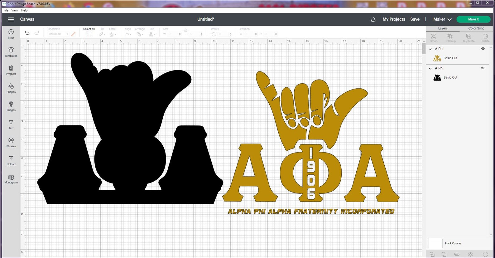 Alpha Phi Alpha Fraternity Incorporated easy Use LAYERED Cutfile SVG ...