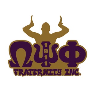 Omega Psi Phi Fraternity Incorporated Que Dog (easy Use LAYERED ...