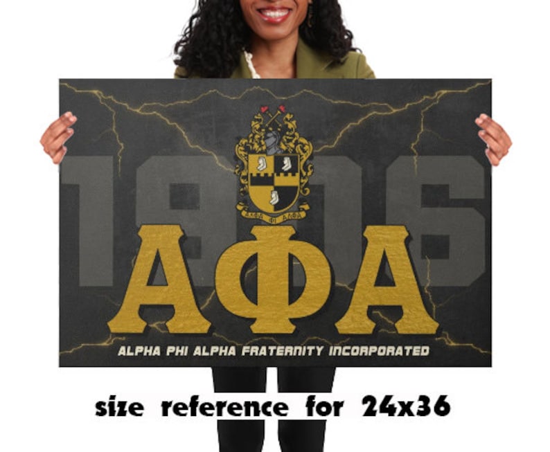Alpha Phi Alpha 1906 Canvas Print multiple Sizes Available - Etsy