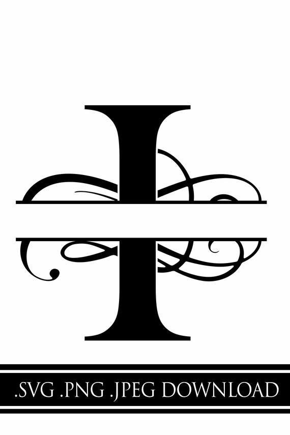 Letter I Stencil SVG PNG JPEG Accent Letters Use for | Etsy