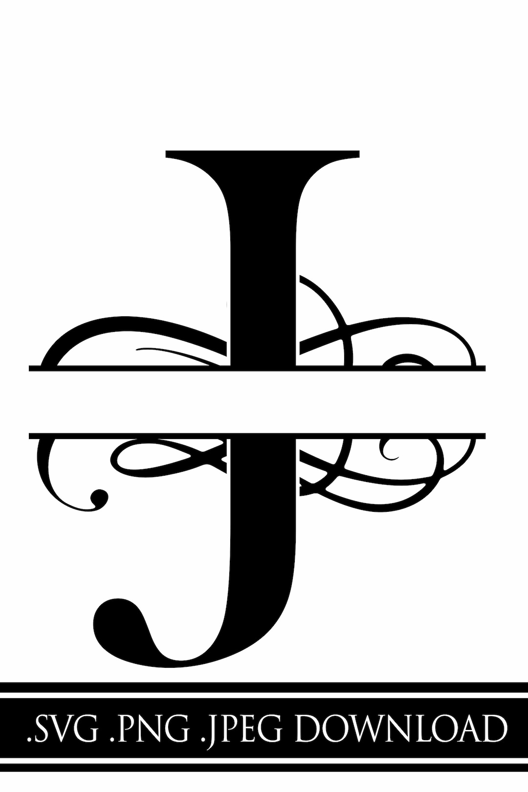 Letter J Stencil, SVG, PNG, JPEG Accent Letters, Use for Welcome Signs ...