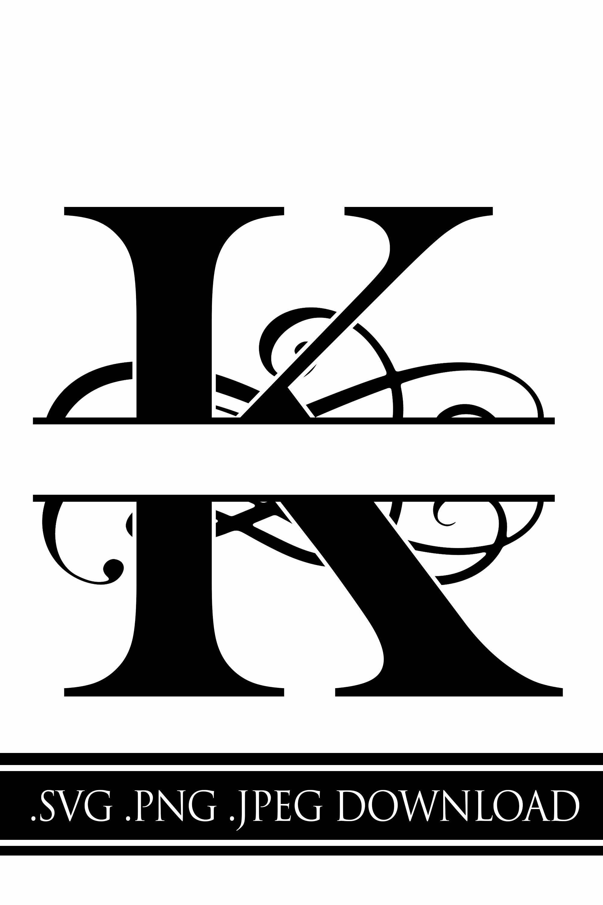 Letter K Stencil, SVG, PNG, JPEG Accent Letters, Use for Welcome Signs ...