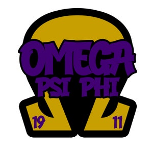 Omega Psi Phi Fraternity Incorporated Que Dog (easy Use LAYERED ...