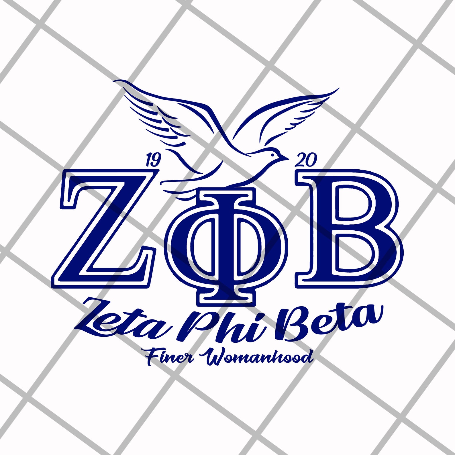 Zeta Phi Beta Sorority Incorporated Finer Womanhood (easy Use LAYERED ...