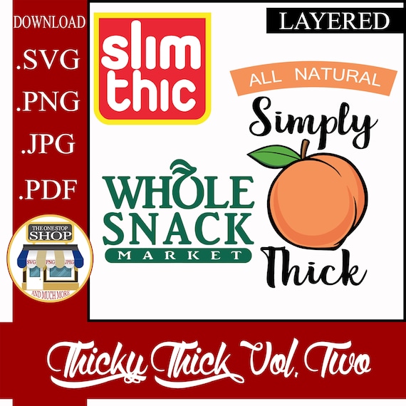 Simply Thick Slim Thick Whole Snack Market easy Use - Etsy
