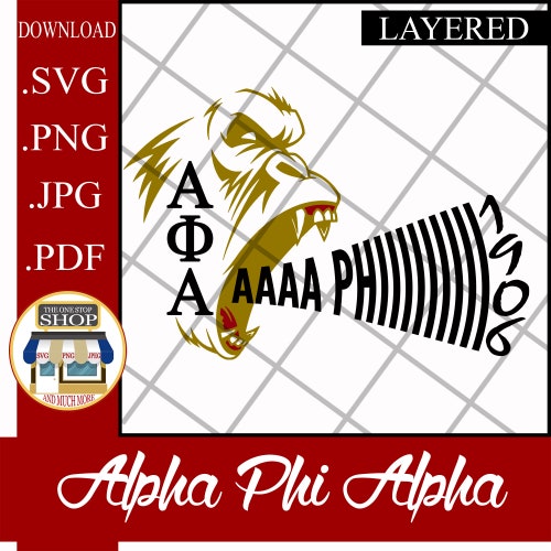 Alpha Phi Alpha Fraternity Incorporated easy Use LAYERED - Etsy