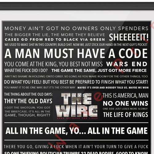 The Wire Poster Omar Little TV Show Print Art Man Cave | Etsy