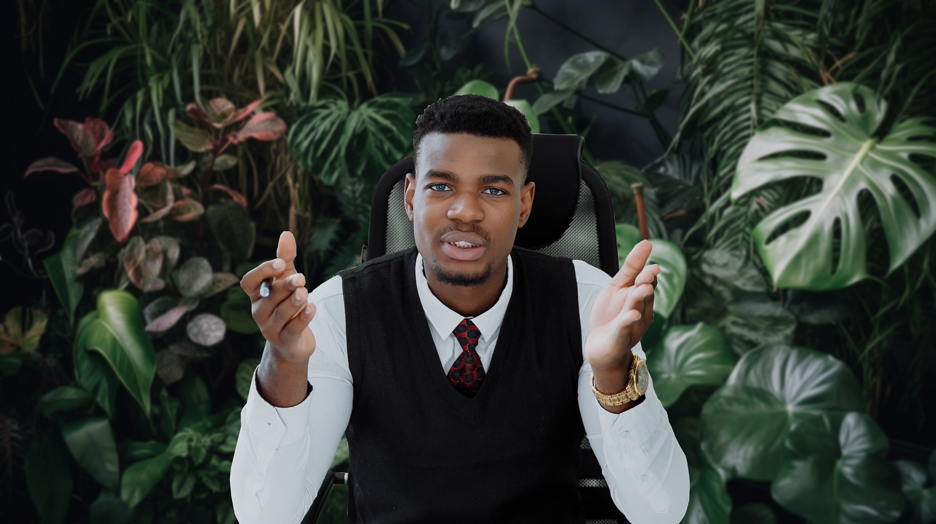 Virtual Background Zoom Meeting Background Plant Wall Clear & Blurred ...