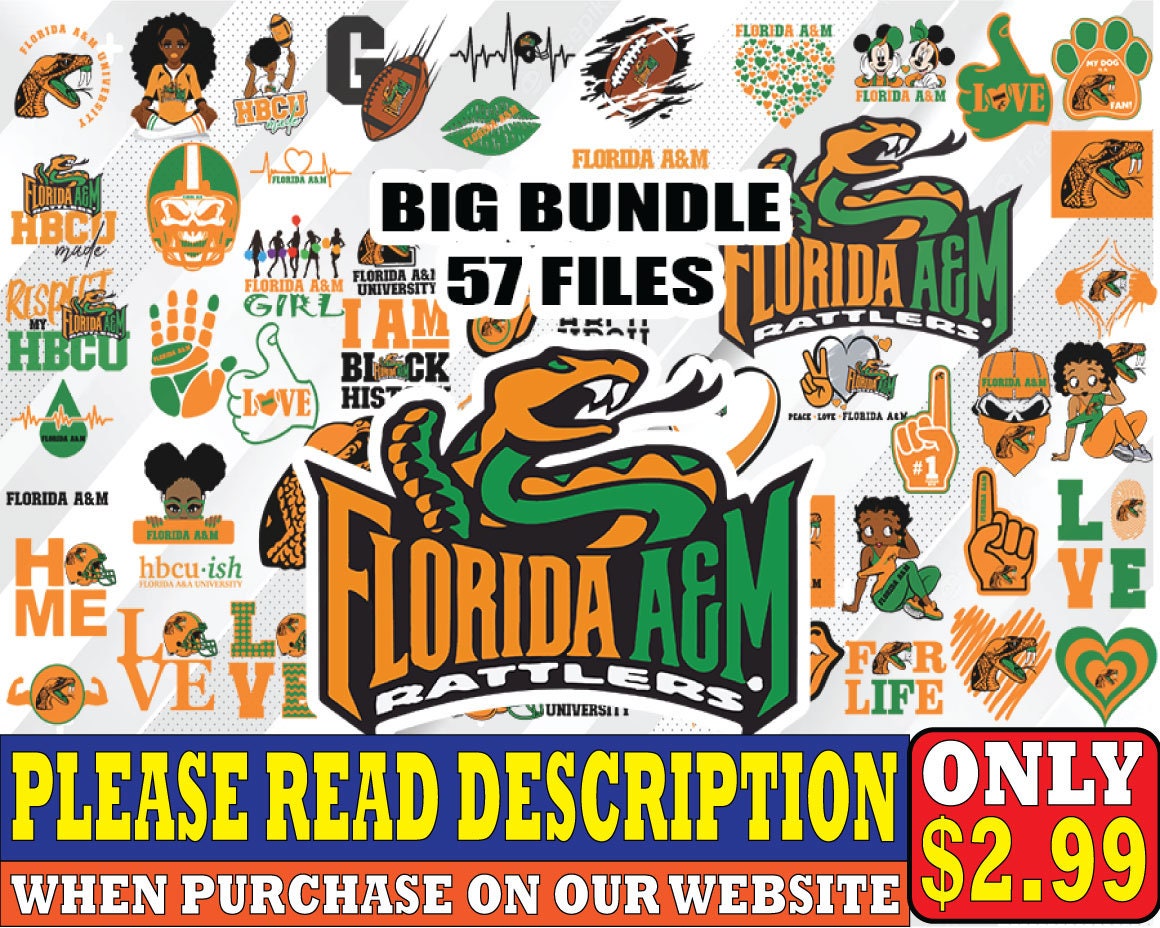 Famu Rattlers Svg HBCU Svg Collections HBCU Svg Football - Etsy España