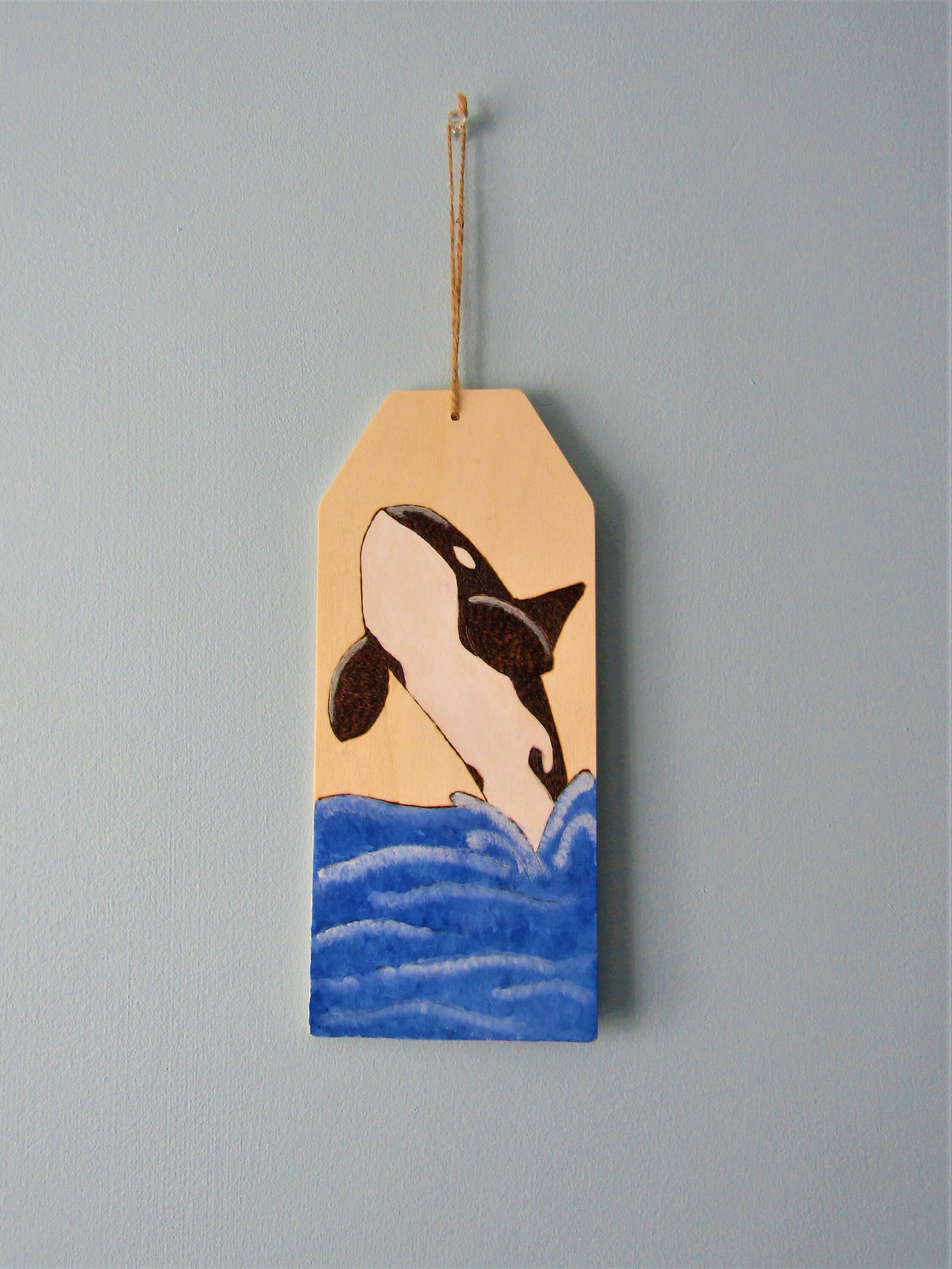 Killer Whale Pyrography Wall Art - Etsy