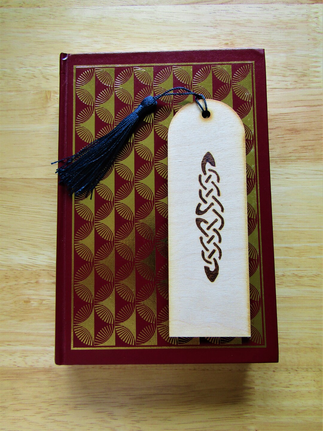 Pyrography Celtic Knot Bookmark - Etsy