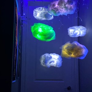 CLOUD Light,hanging Cloud, 14” Battery Operated LED Ambient Light ...