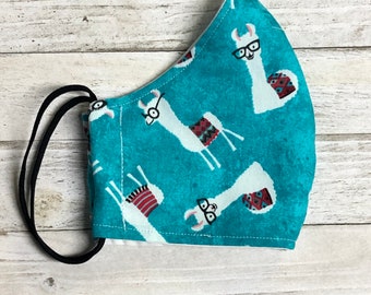 Llama Face Mask | Etsy