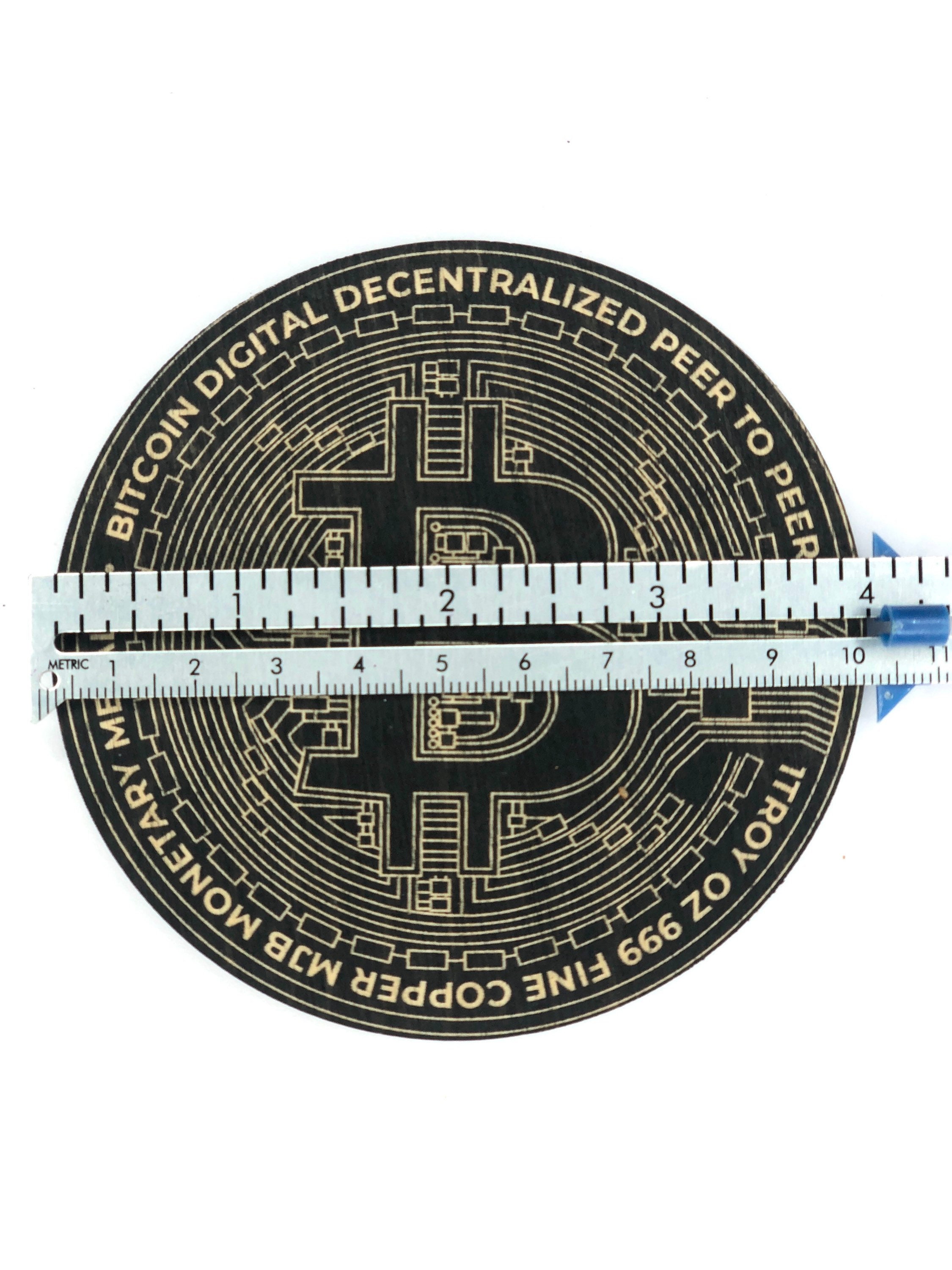 Bitcoin Drink Coaster or Drink Coaster Set Bitcoin Logo Wood - Etsy