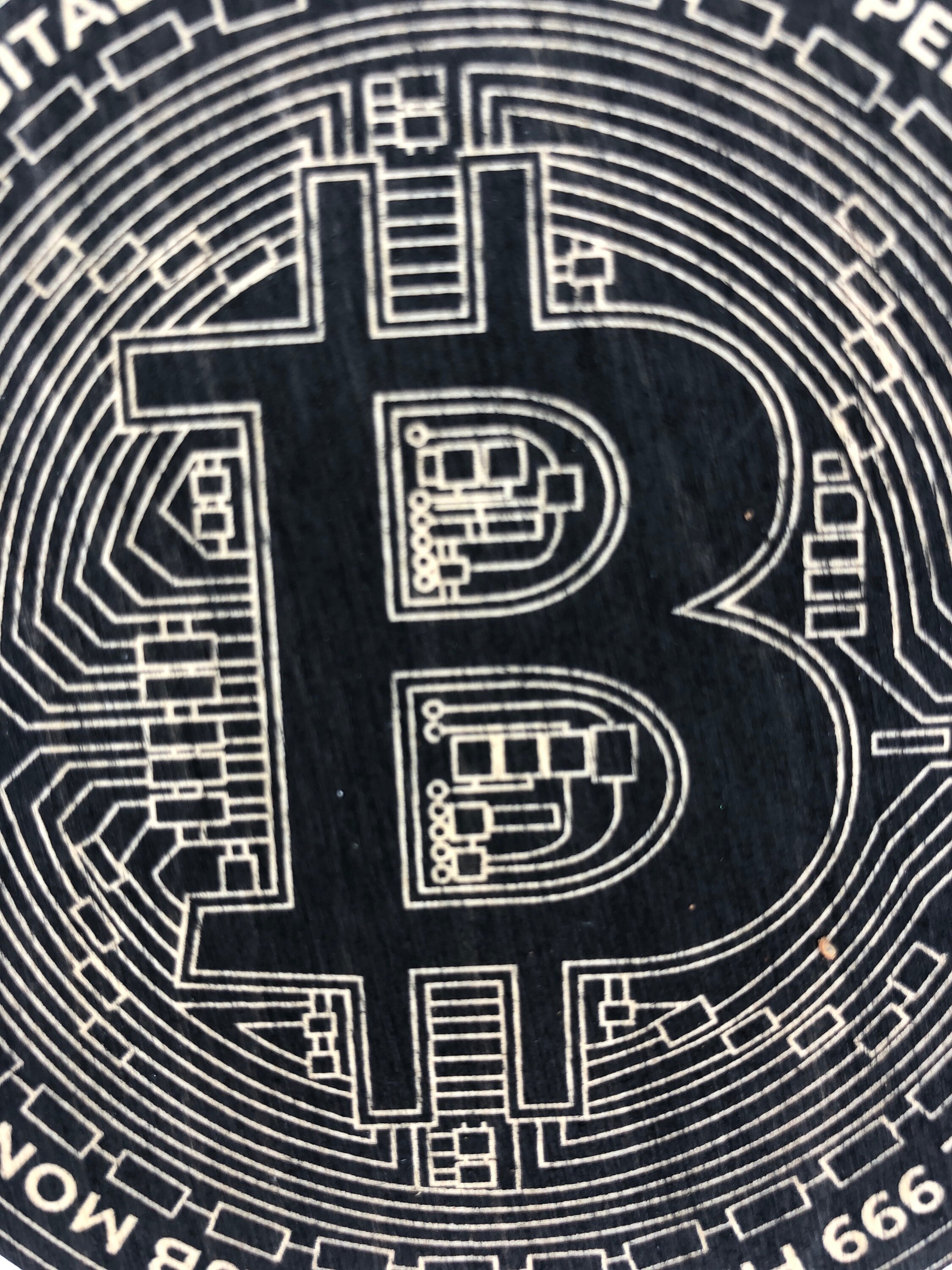 Bitcoin Drink Coaster or Drink Coaster Set Bitcoin Logo Wood - Etsy