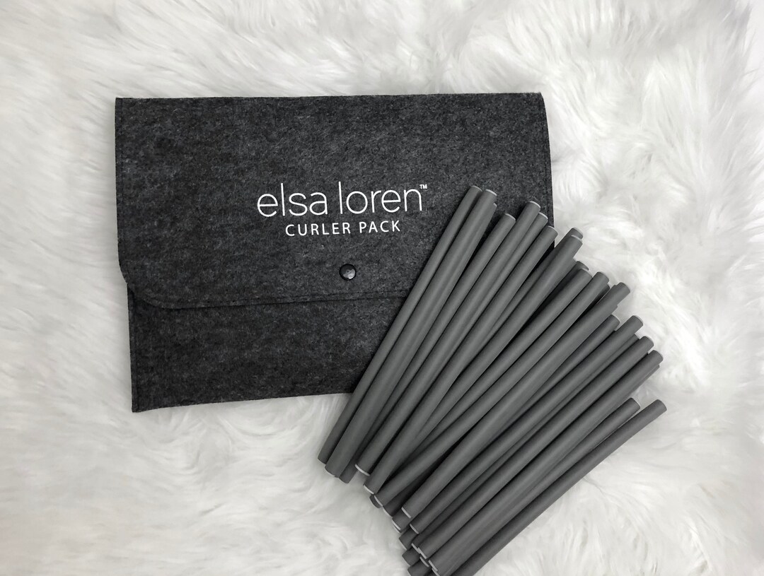 Narrow Straw Curlers 30-pack - Sleep-in Hair Spiral Curler Rods for ...