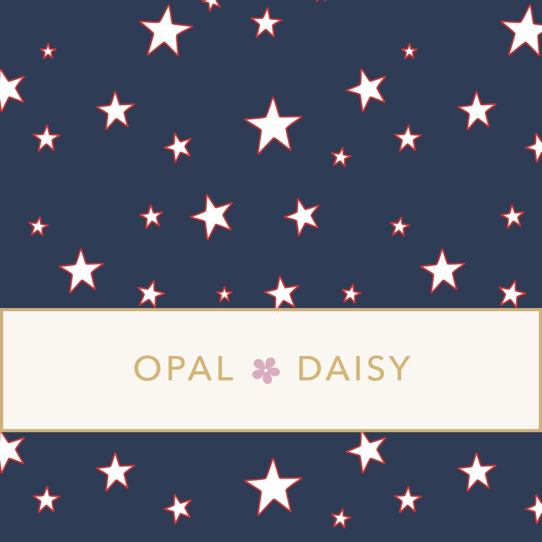 Stars on Navy - DIGITAL REPEATING PATTERN - Etsy
