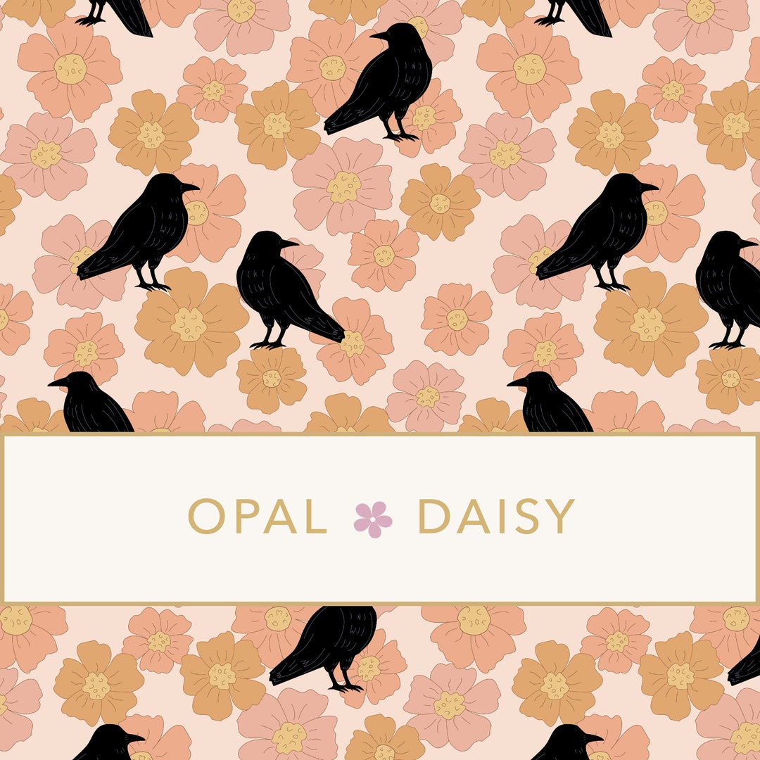 Crows on Cake DIGITAL REPEATING PATTERN - Etsy