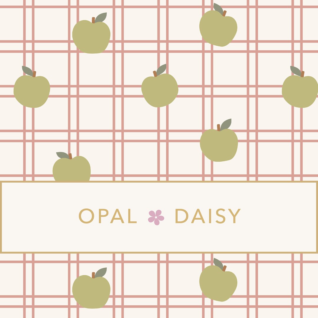 Apple Picnic on Paper - DIGITAL REPEATING PATTERN - Etsy