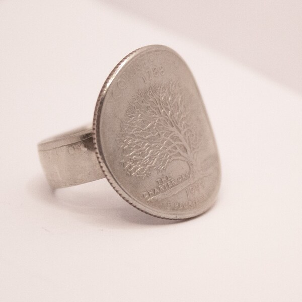 Silver Coin Ring - Etsy