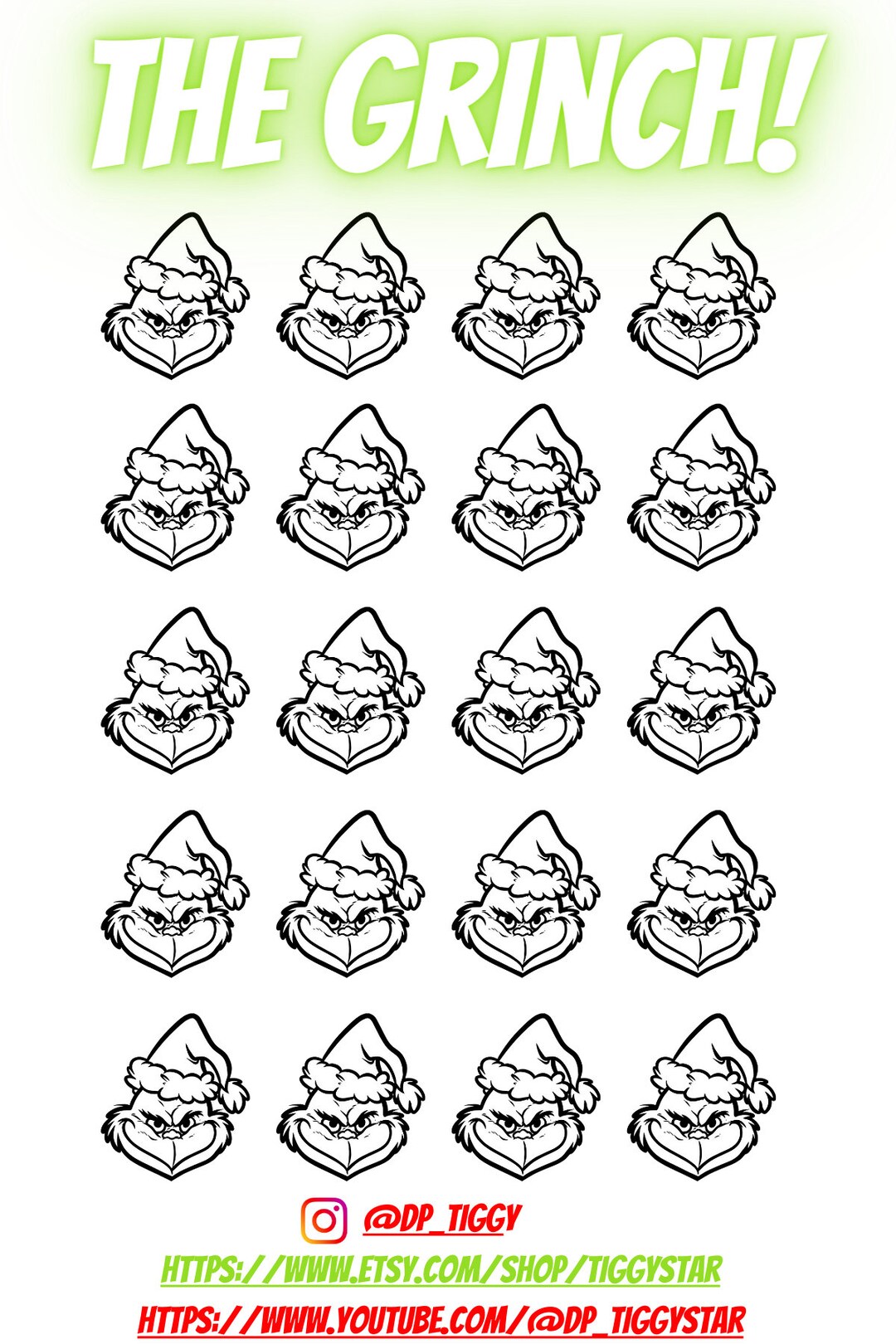 Grinch Savings Challenge Laminated Cash Stuffing Budgeting Planner ...