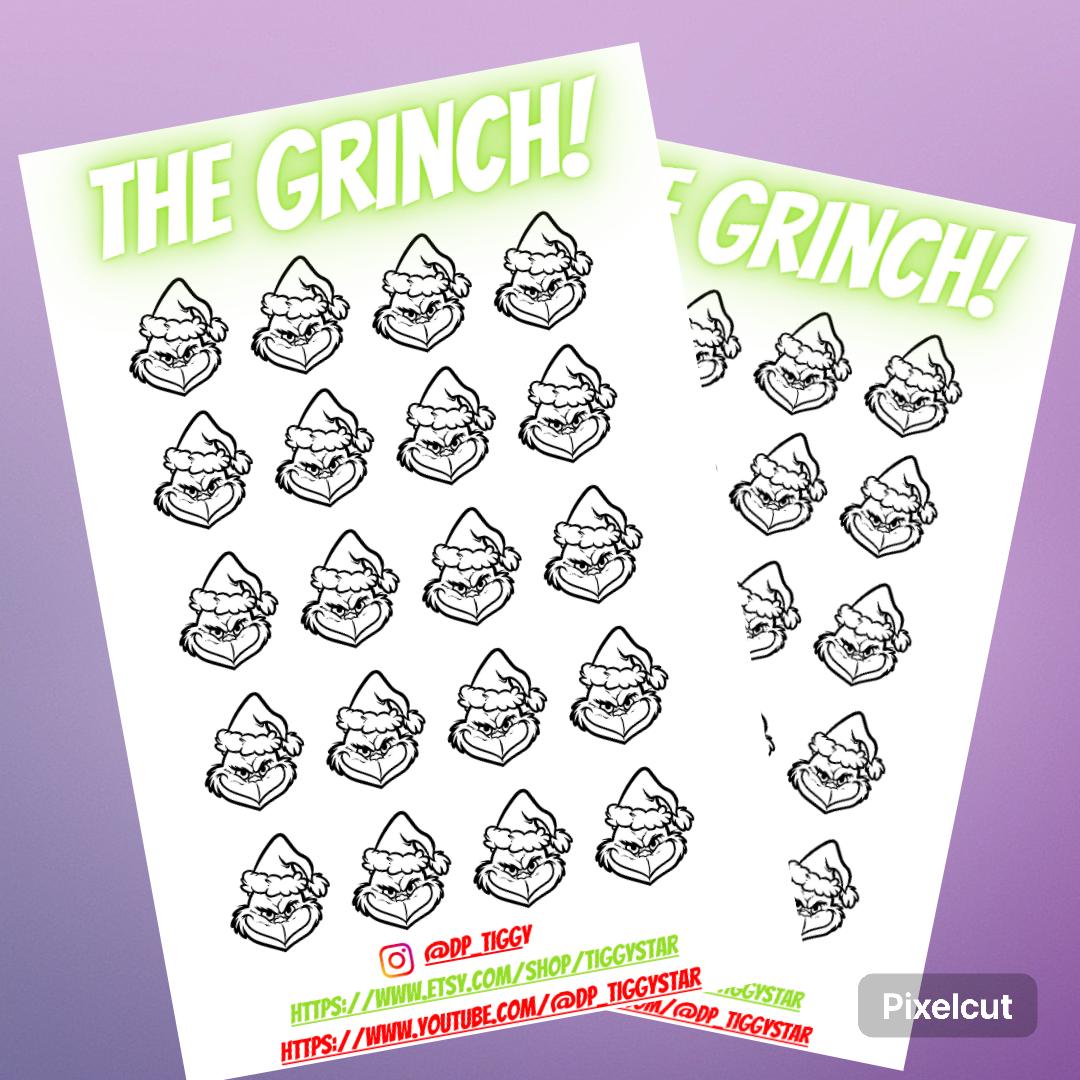 Grinch Savings Challenge Laminated Cash Stuffing Budgeting Planner ...