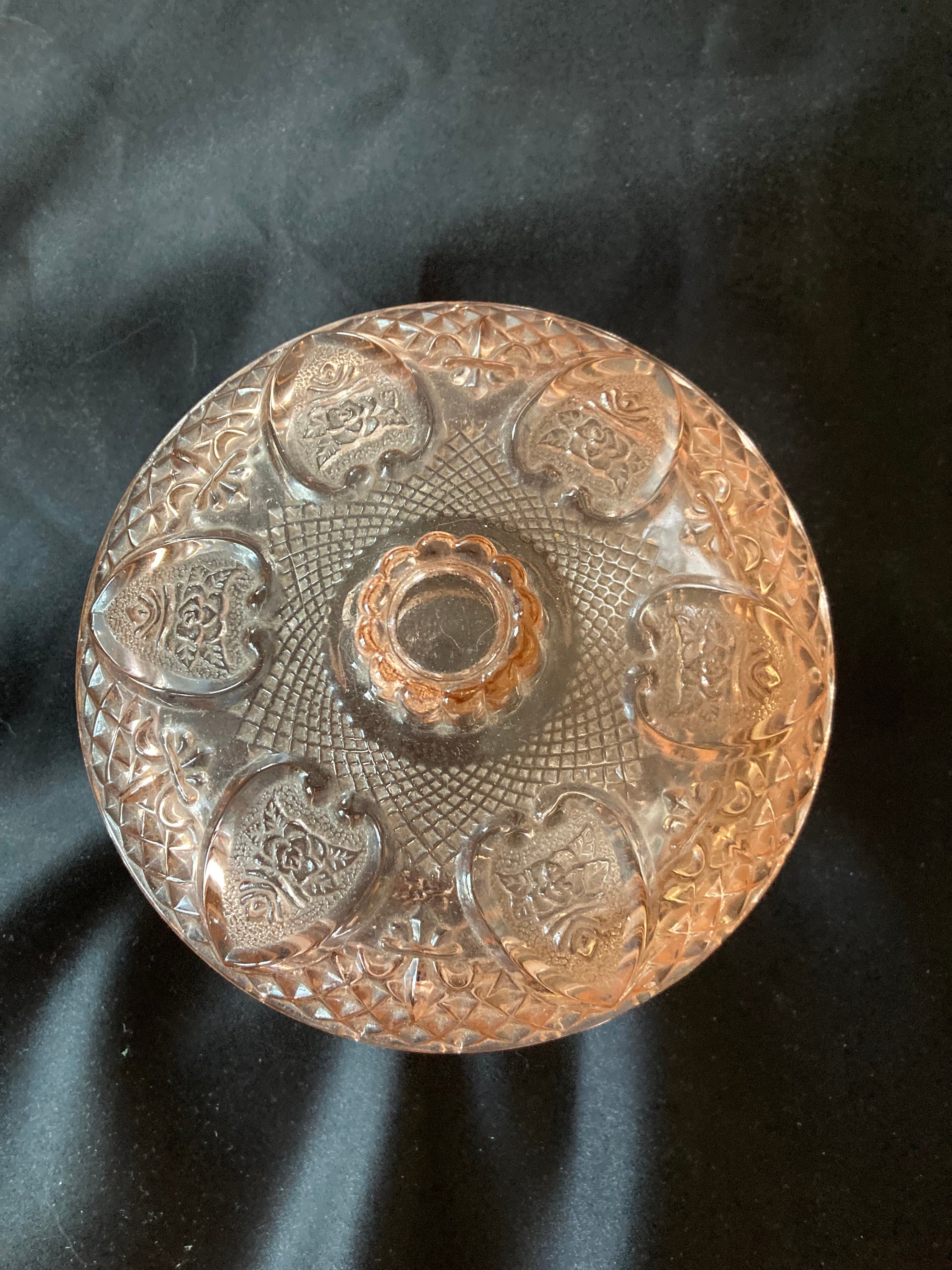 Vintage Candy Dish With Lid Pink Candy Dish With Lid - Etsy