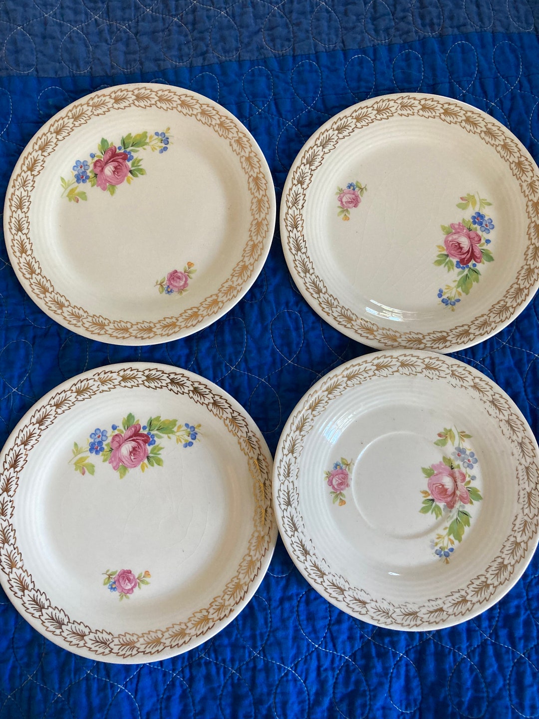 Vintage Dishes - Triumph Limoges Small Plates - 1940's China - Etsy