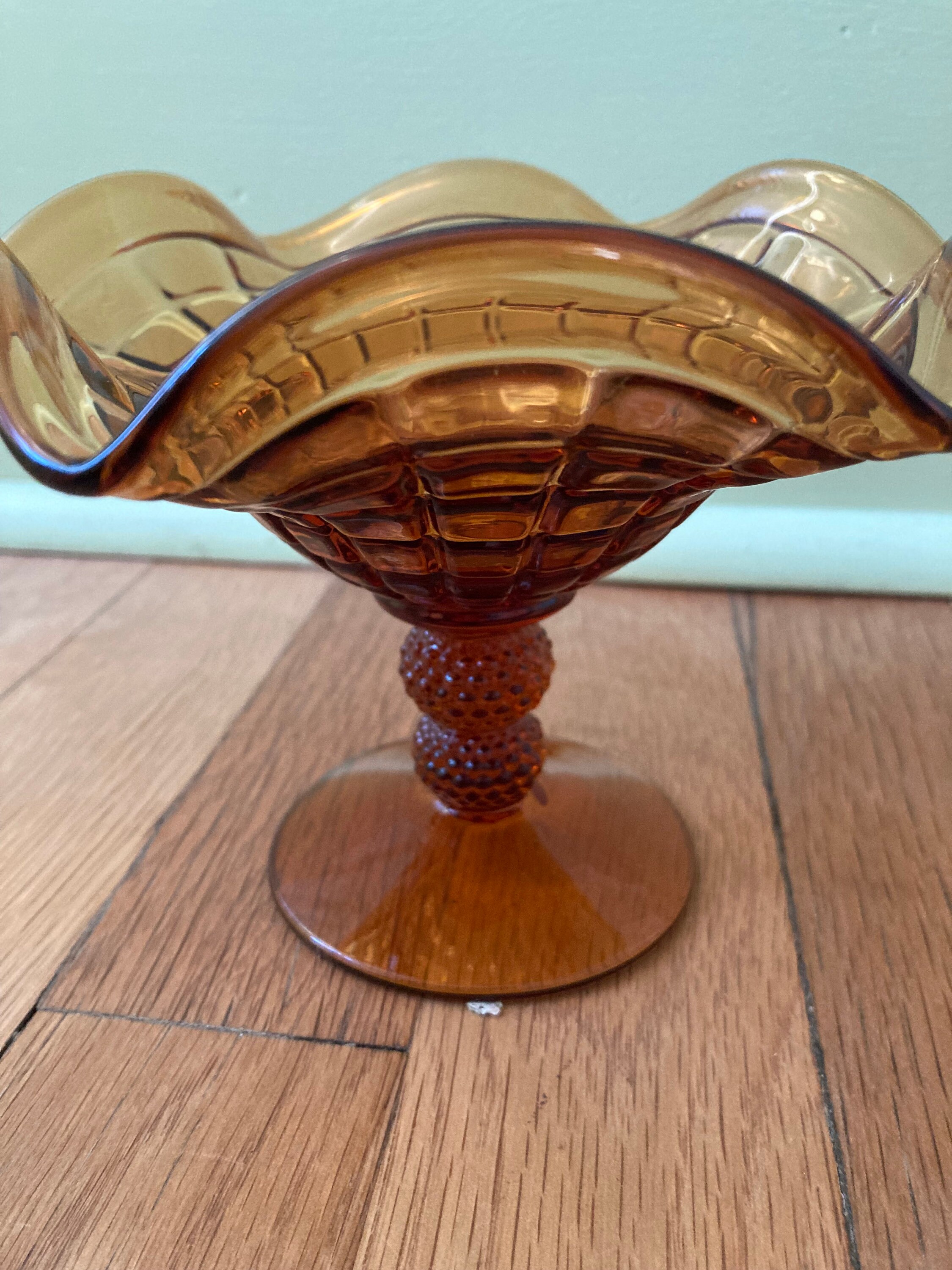 Vintage Candy Dish Carnival Glass Marigold Candy Dish - Etsy