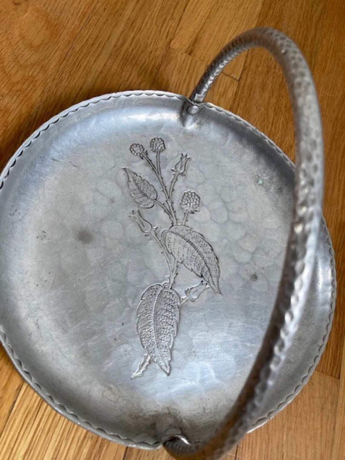 Hand Wrought Farberware - Hammered Aluminum Serveware - Candy Tray ...