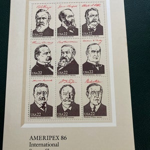 Ameripex 86 Presidents of the United States Stamps - Stamps From ...