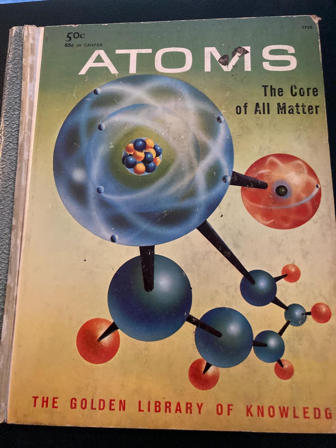 Two Vintage Books on the Atom - Atoms the Core of All Matter by the Golden Library of Knowledge ...